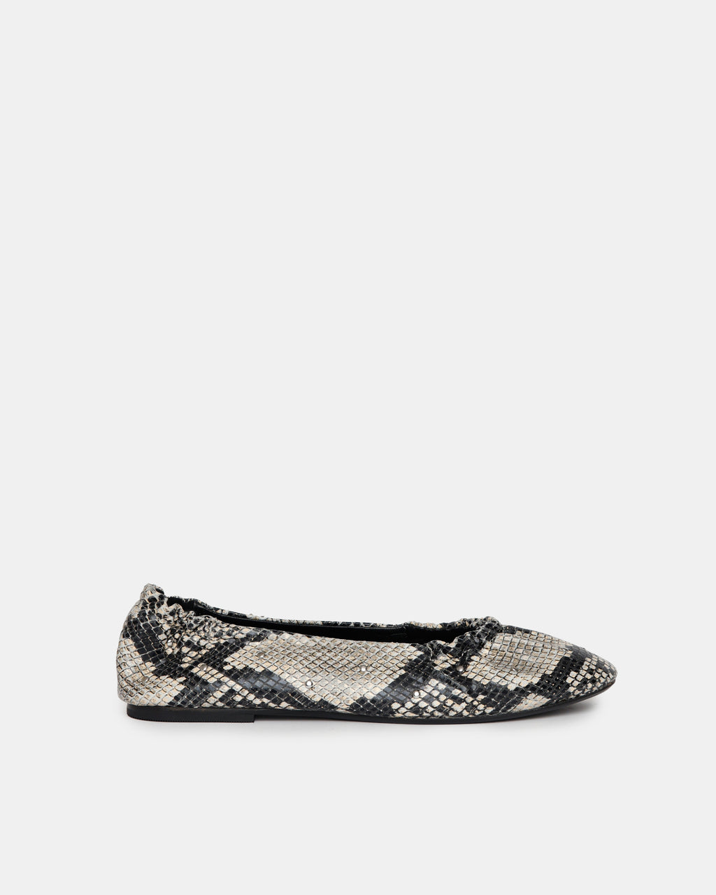 Montagine Ballet Flat Python / Silver – SOL SANA